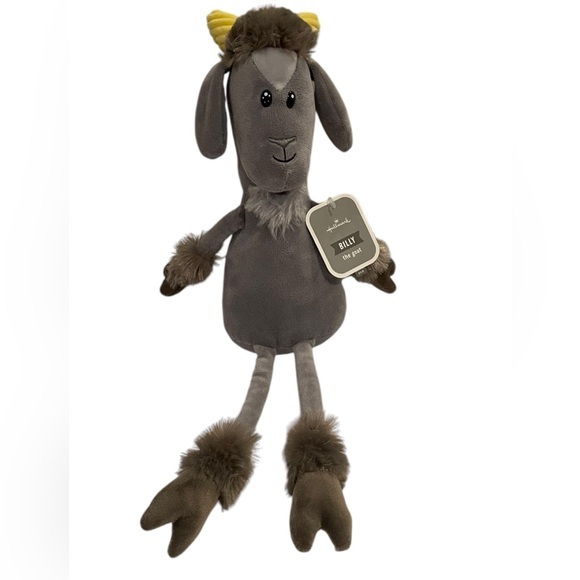 Hallmark | Toys | New Hallmark Billy The Goat Plush Gray Stuffed Animal ...
